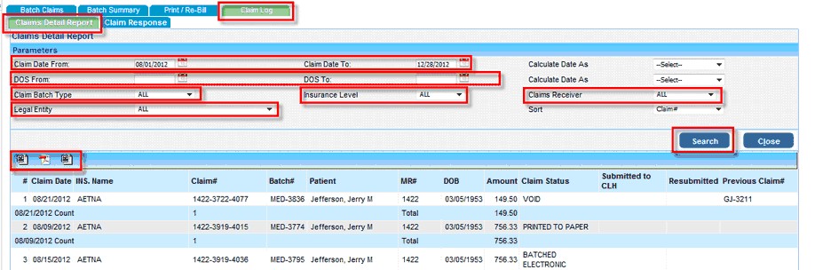 Billing > How Do I Read a Claim Log Report?